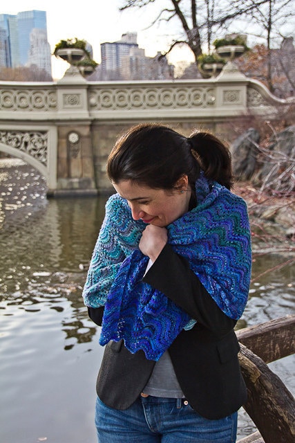 Knitting Pattern for Onda Shawl in Koigu KPPPM - Etsy