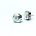 Light Azore Blue Crystal Stud Earrings Classic Sparkling Pale Pastel AB ...