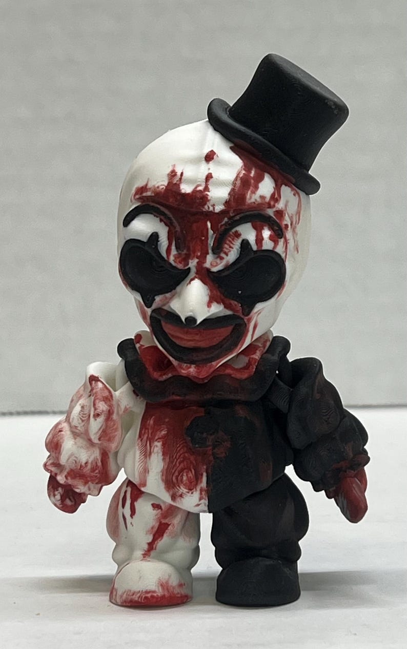Articulated Terrifying Clown Fidget: 3D Printed Horror Fan Art - Etsy