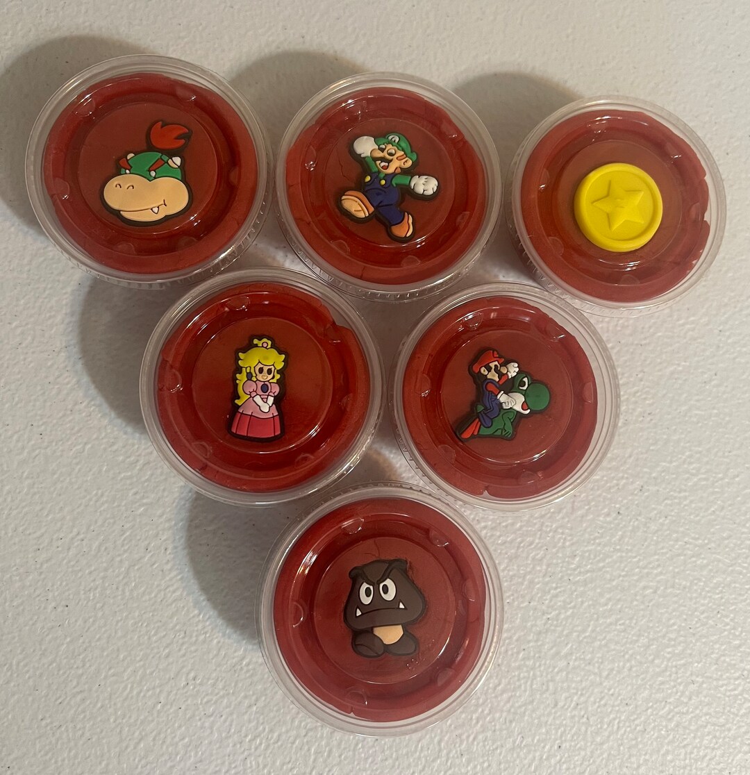 Super Mario Inspired Play Dough Party Favors - Etsy