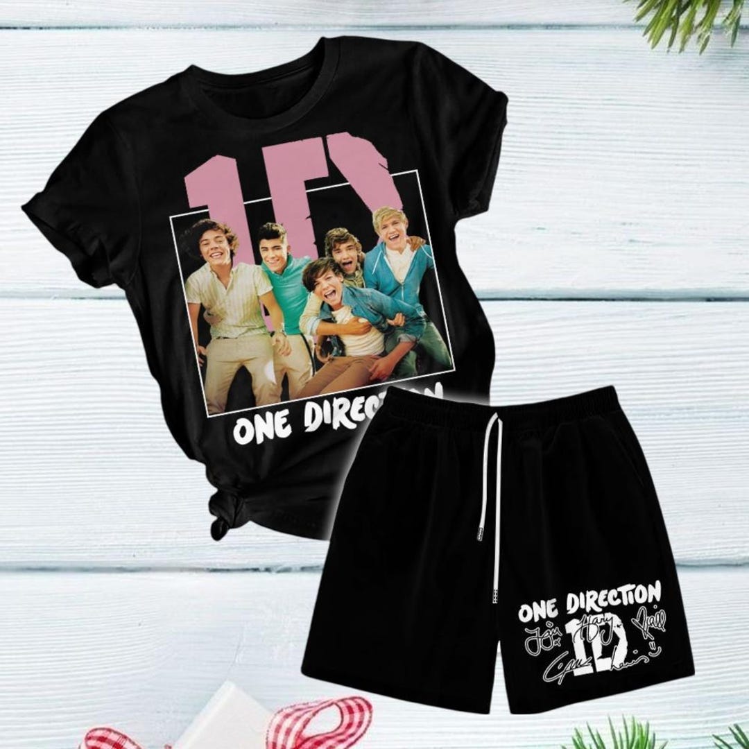 One Direction Pajamas Set, 1D Direction Shirt, 1D Band Holiday Pajamas ...