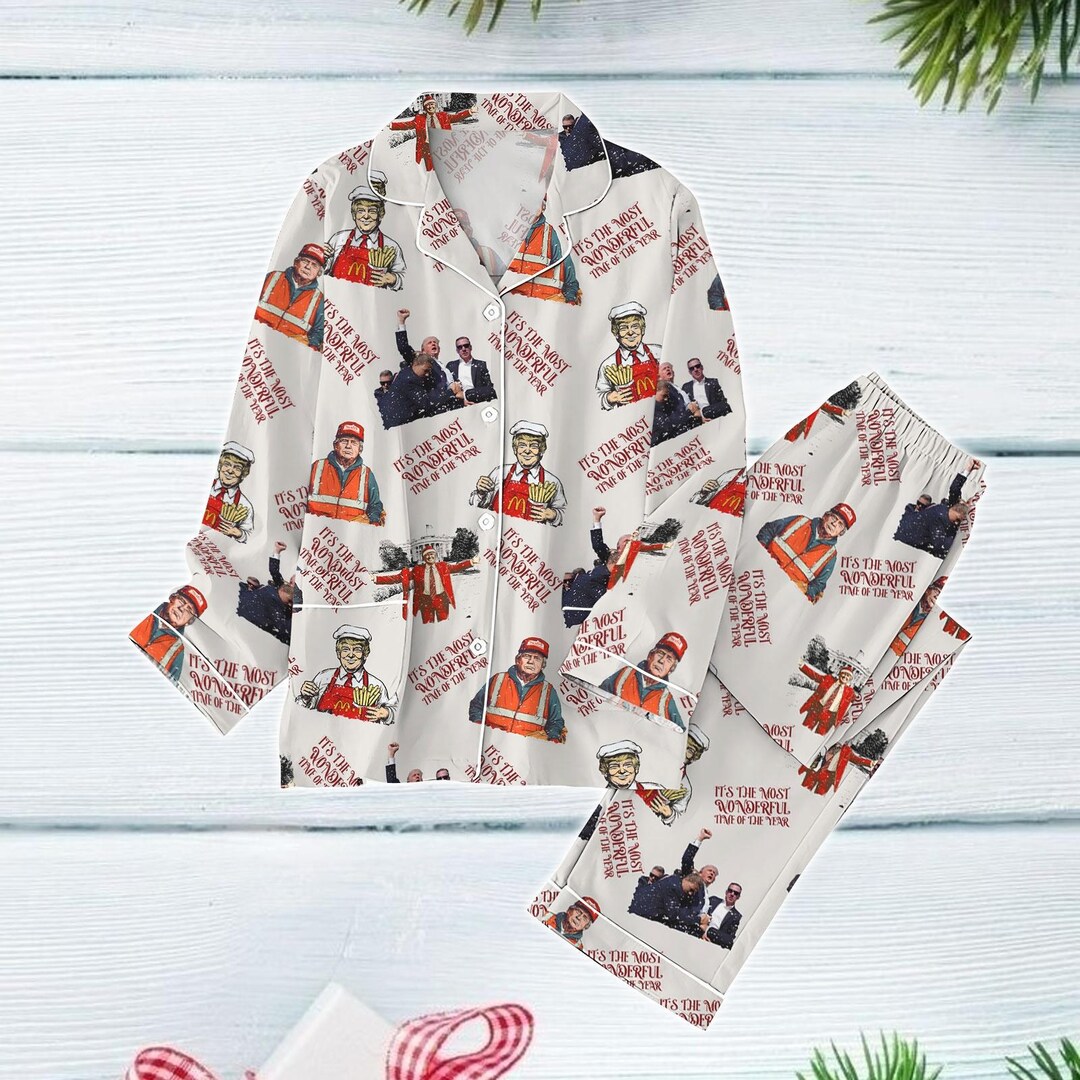 Donald Trump Mac Daddy Pajamas, Trump Make America Great Again Pajamas ...