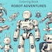 Coloring Book ROBOT ADVENTURES - Etsy