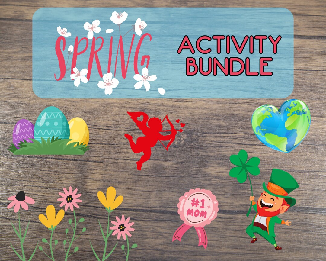 Spring Activity Printable Bundle | Activity Pages | Earth Day | Easter ...