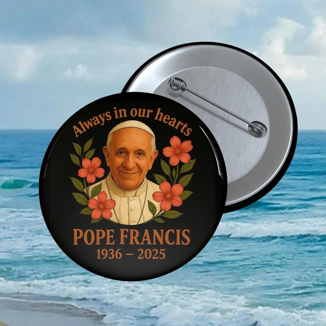Pope Francis Thank You Father Pins, Pope Francis Memorial Badge, in ...