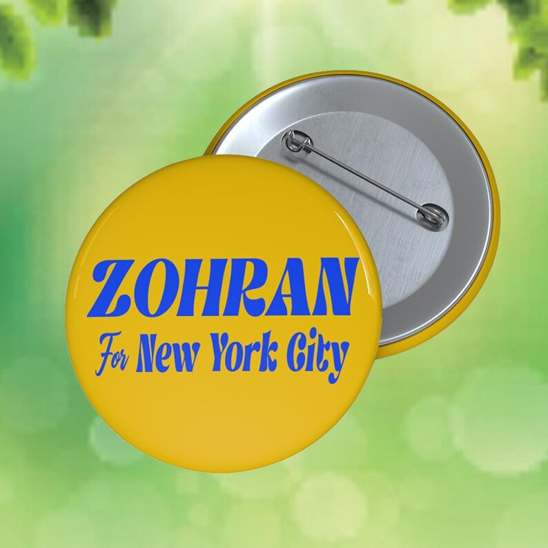 Zohran Mamdani for NYC Button Pin - Progressive Political Campaign ...