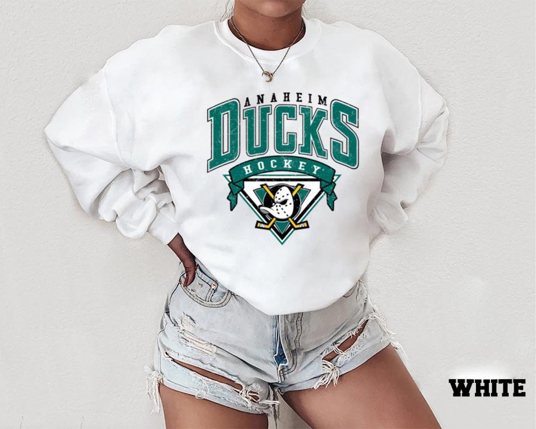 Vintage 1993 Anaheim Mighty Ducks Crewneck Sweatshirt, Mighty Ducks ...