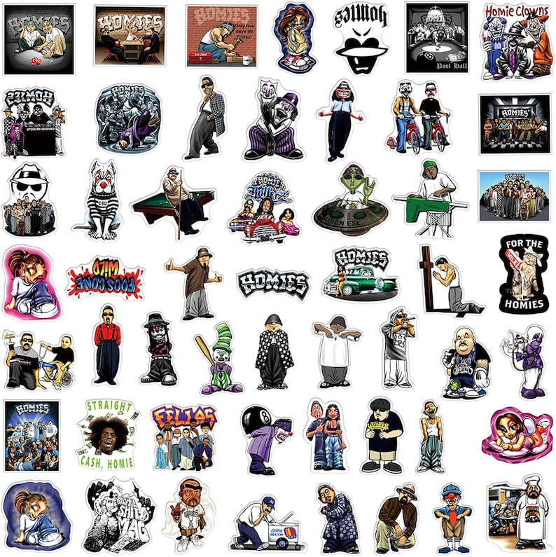 CHOLO Stickers, Homie Stickers, Sticker Packs, Character Stickers - Etsy