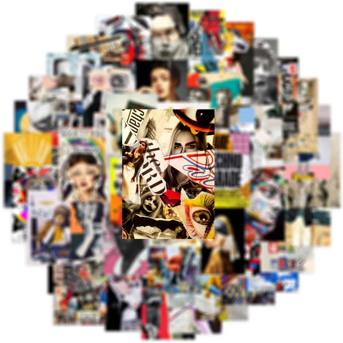 Art Stickers, Collage Art, Sticker Packs, Retro Art - Etsy