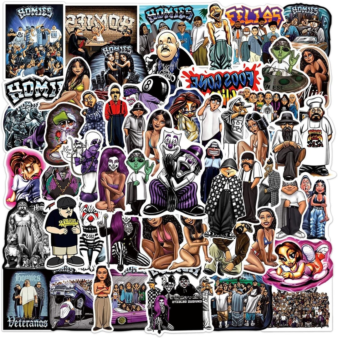 CHOLO Stickers, Homie Stickers, Sticker Packs, Character Stickers - Etsy