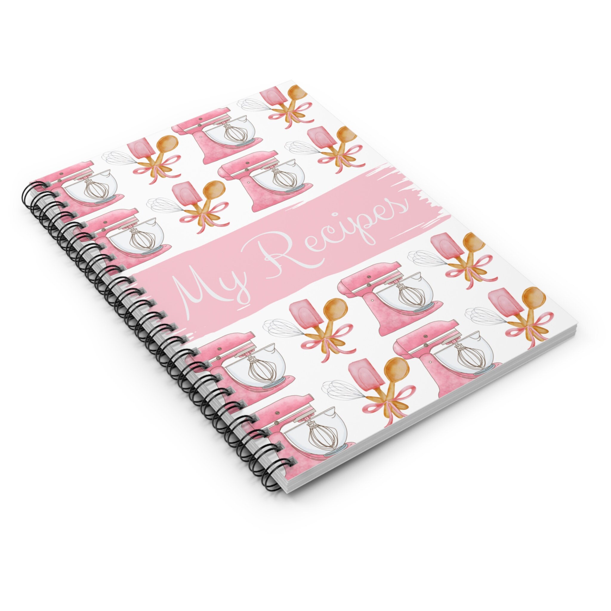 Spiral Notebook Ruled Line, Recipe Book, Recipe Notebook, Coquette ...