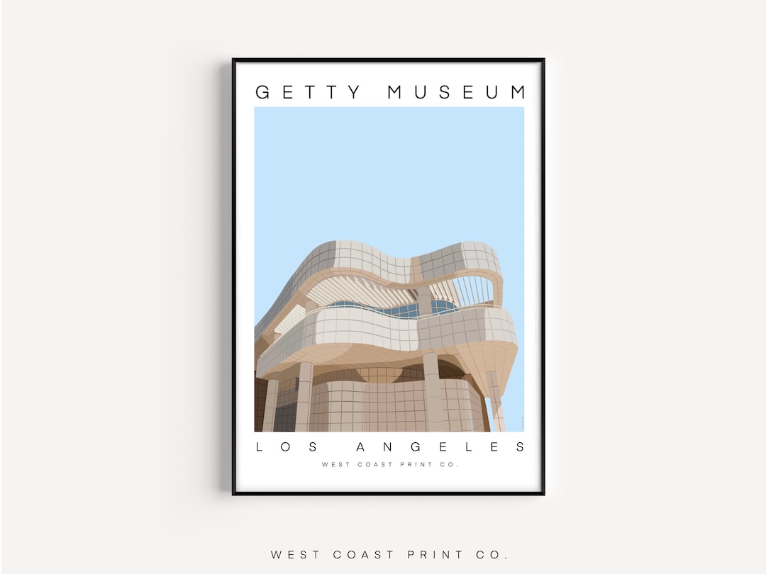Getty Museum Los Angeles Art Print: California Architecture Travel ...