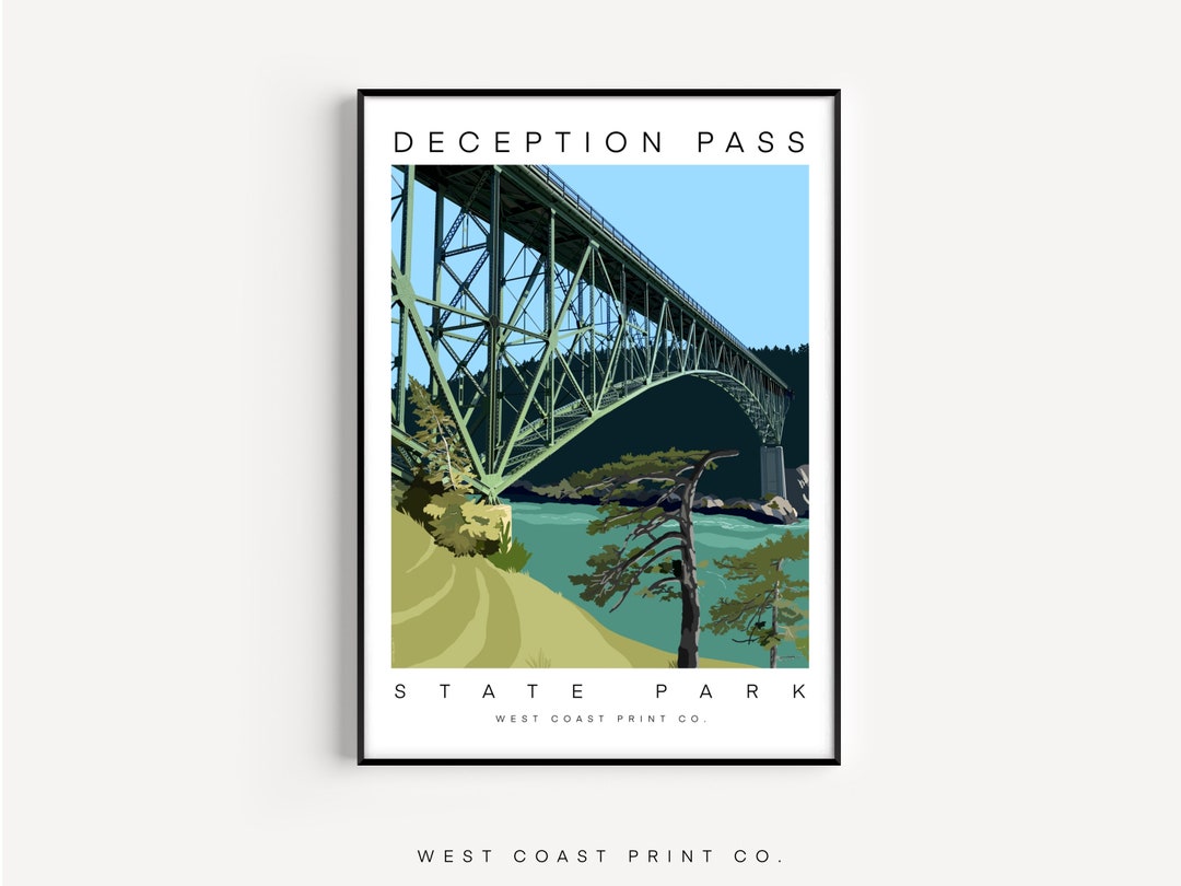 Deception Pass, Washington State Art, Art Print, Wall Art, Travel ...