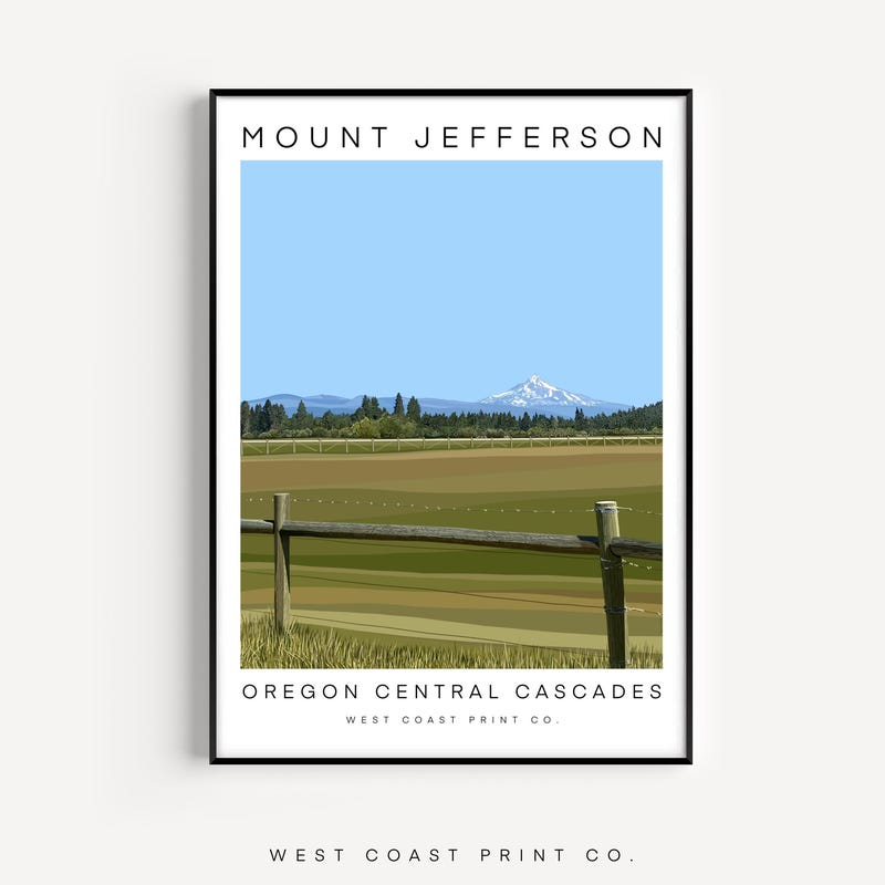 Oregon Mountain Art - Etsy
