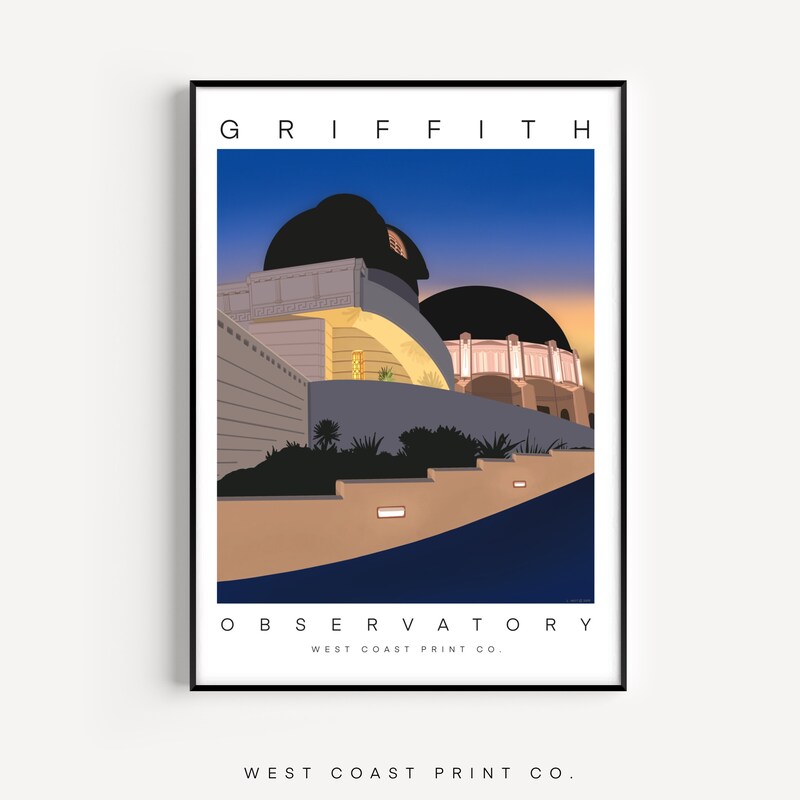 Griffith Observatory Poster - Etsy