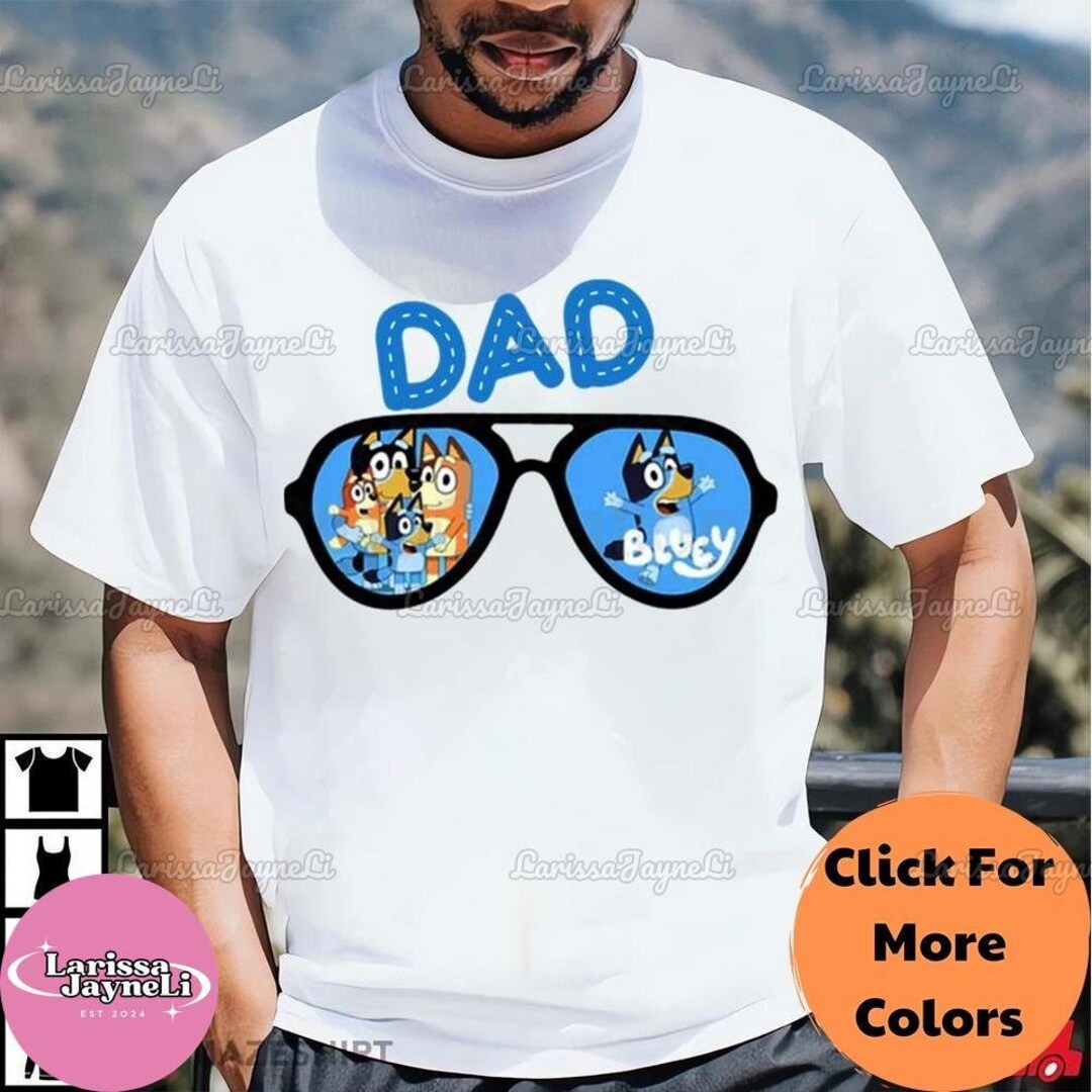 Dad Life Bluey Shirt, Cool Bluey Dad Shirt, Funny Bandit Rad Dad T ...