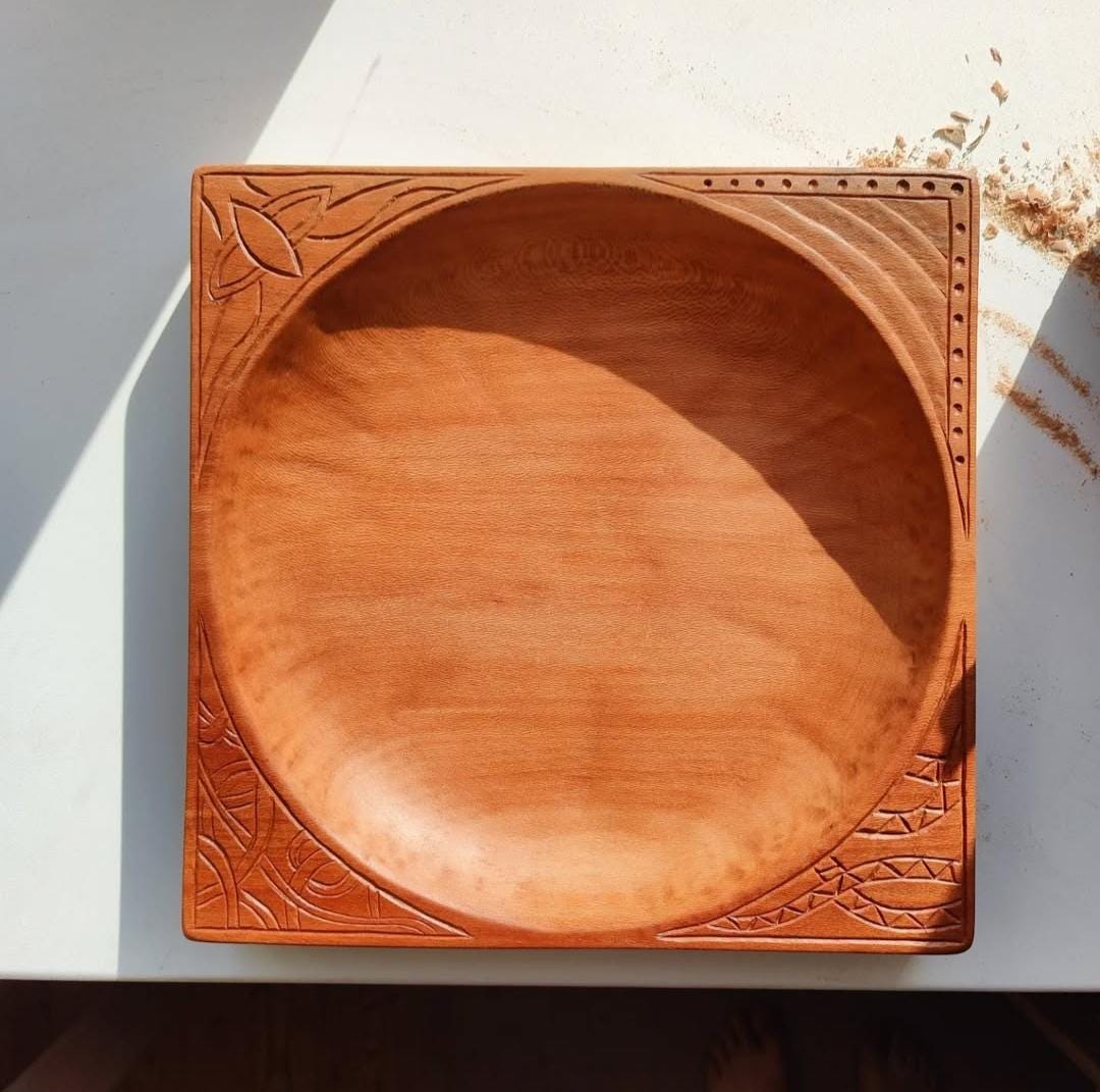 Hand-carved Bowl With Runes, Fun, Craft, Love, Crafting. Viking ...