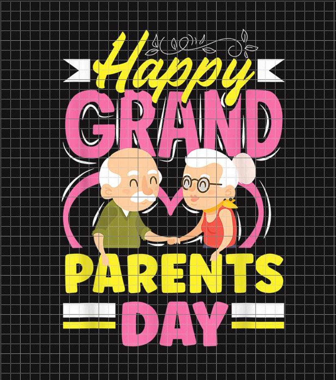 Grandparents Day Grandma Grandpa Happy Grandparents Day PNG, Mother's ...