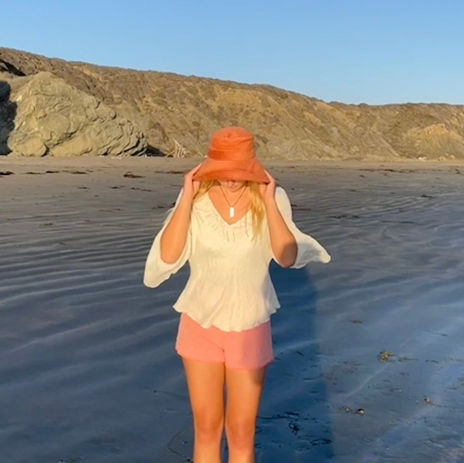 Wide Brim Bucket Hat Rust Corduroy Hat Large Brim Sun - Etsy