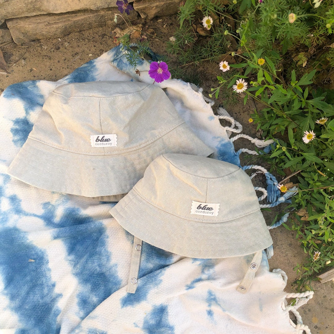 Matching Linen Blend Sun Hat Set: Mommy and Baby Bucket Hats - Etsy