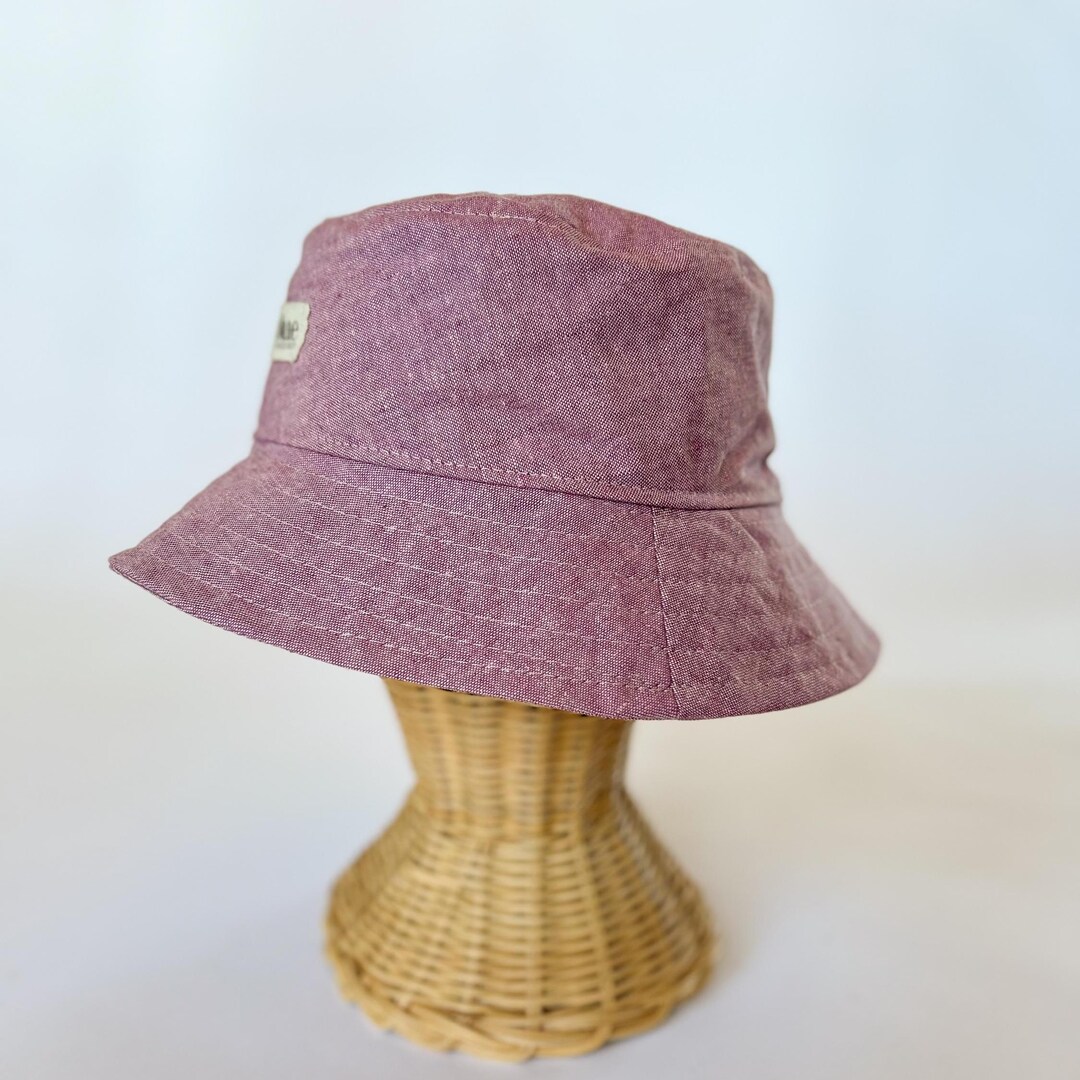 Lavender Linen Bucket Hat: Women's Summer Beach Hat - Etsy