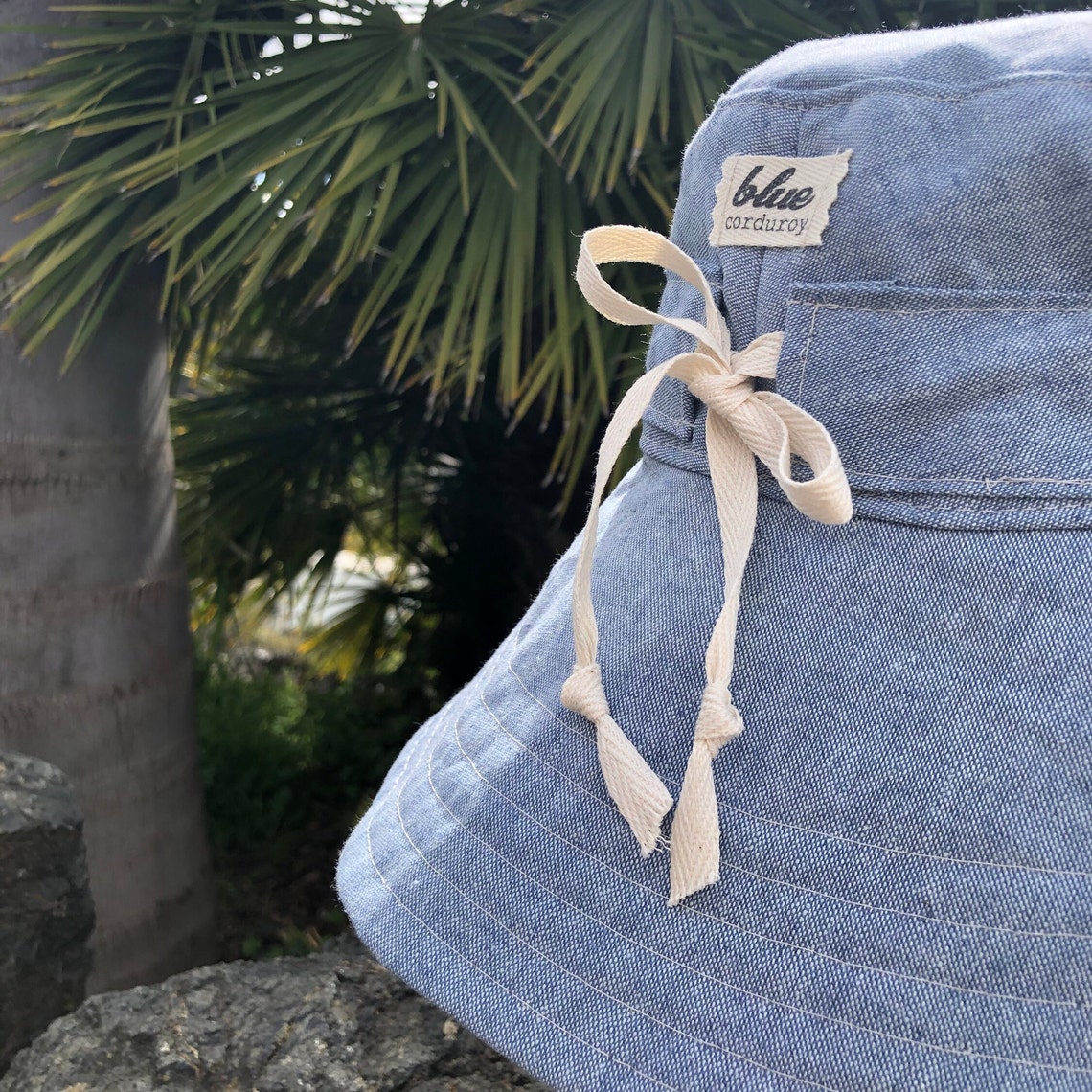 Linen Sun Hat, Casual Beach Style, Gift for Beach Mom, Adjustable Fit ...