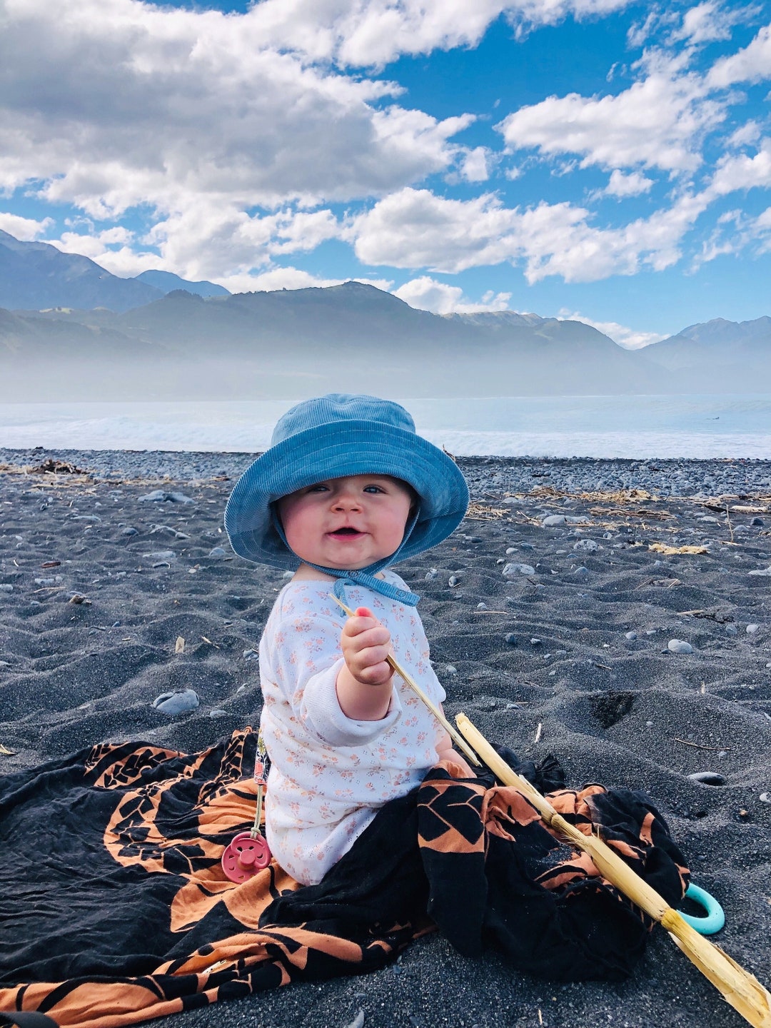 Baby Bucket Hat, Blue Corduroy Hat, Sun Hat for Boy, Toddler Bucket Hat ...