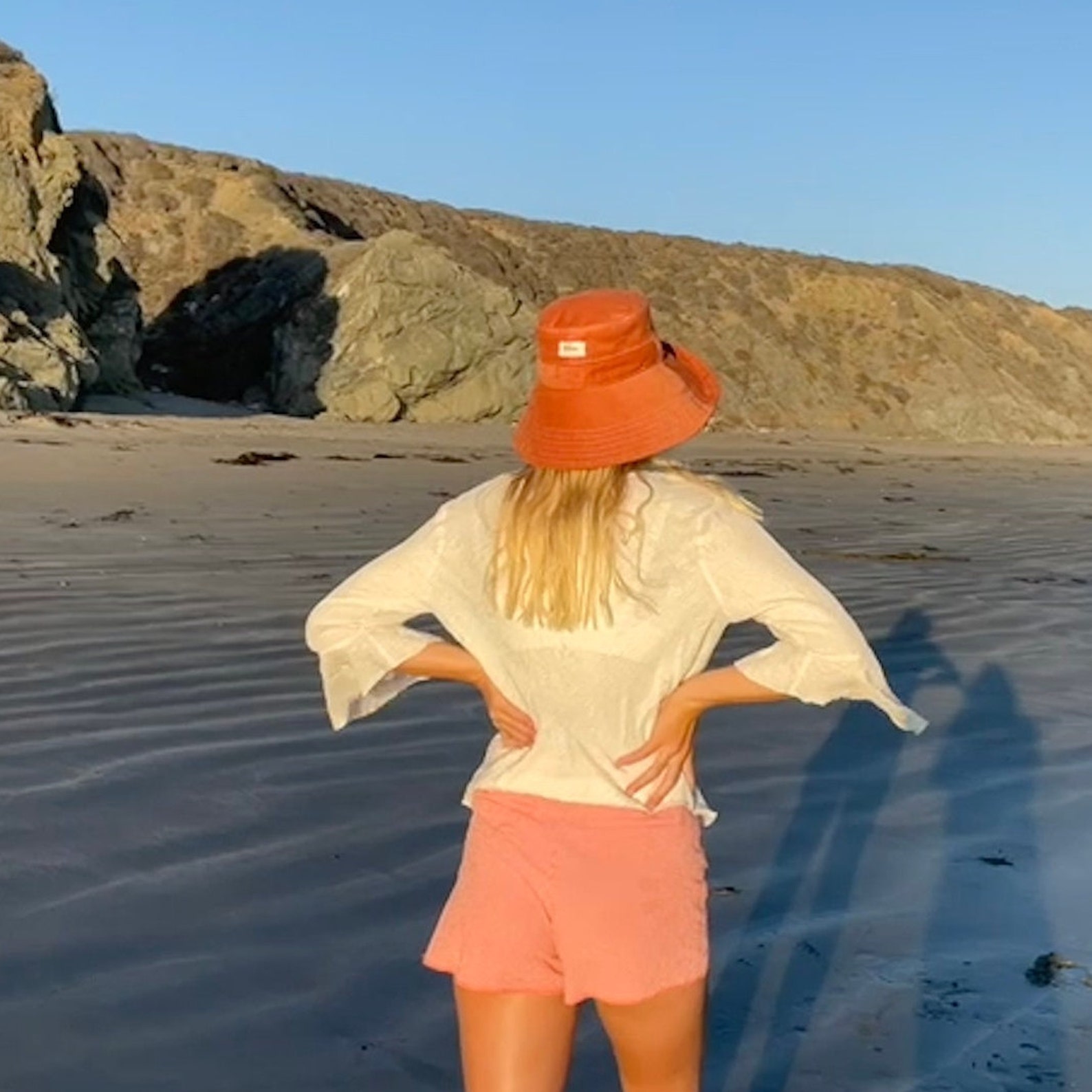 Wide Brim Bucket Hat Rust Corduroy Hat Large Brim Sun - Etsy