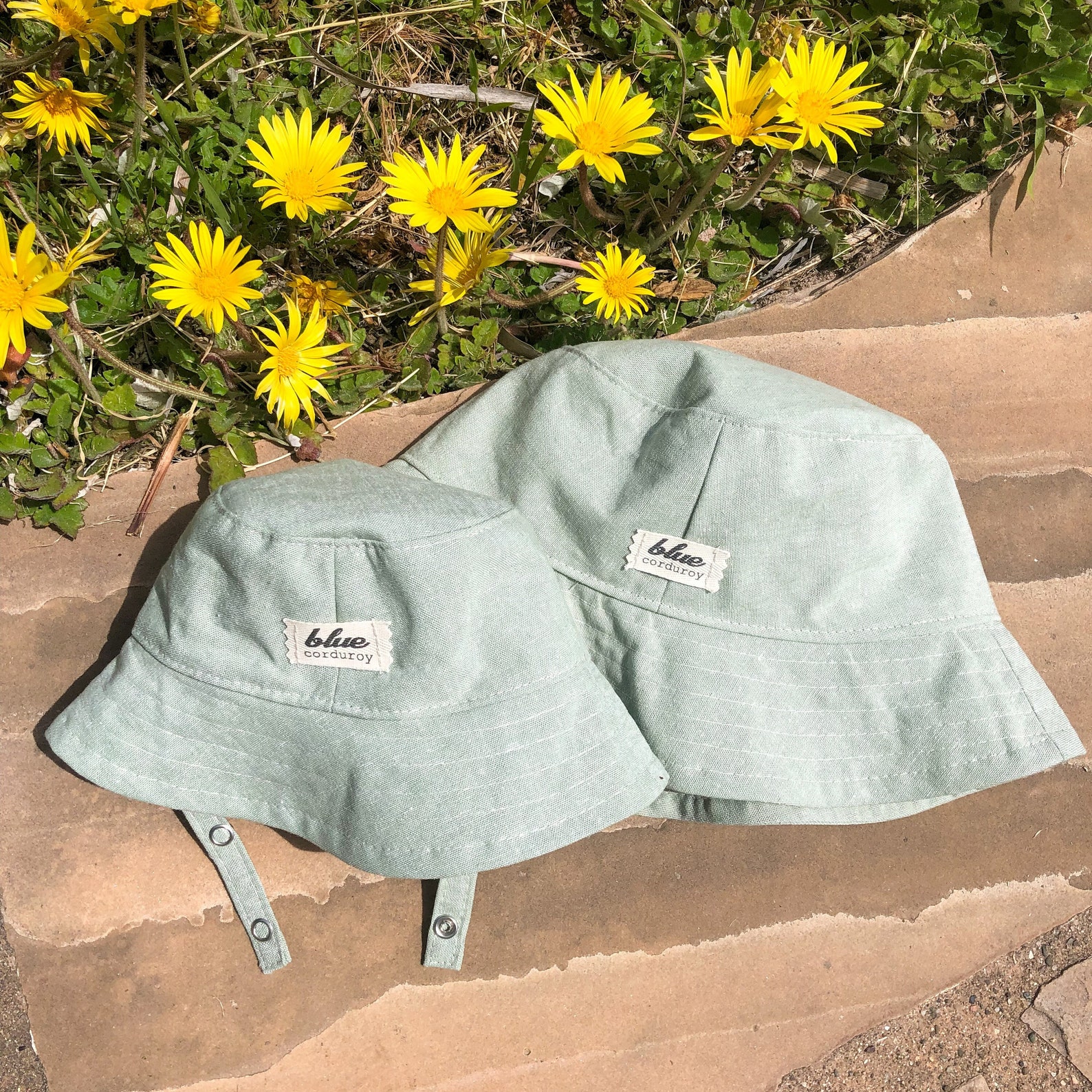 Matching Mommy and Baby Hat Set Linen Hat Bucket Hats Mama - Etsy