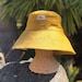 Yellow Corduroy Wide Brim Sun Hat: Boho Beach Style - Etsy