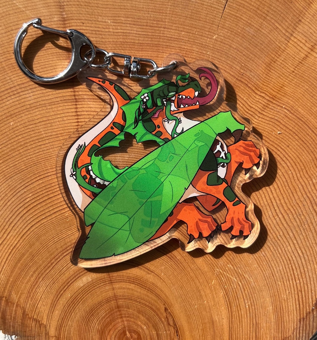 WOF Lizard/freedom Double Sided Keychain - Etsy