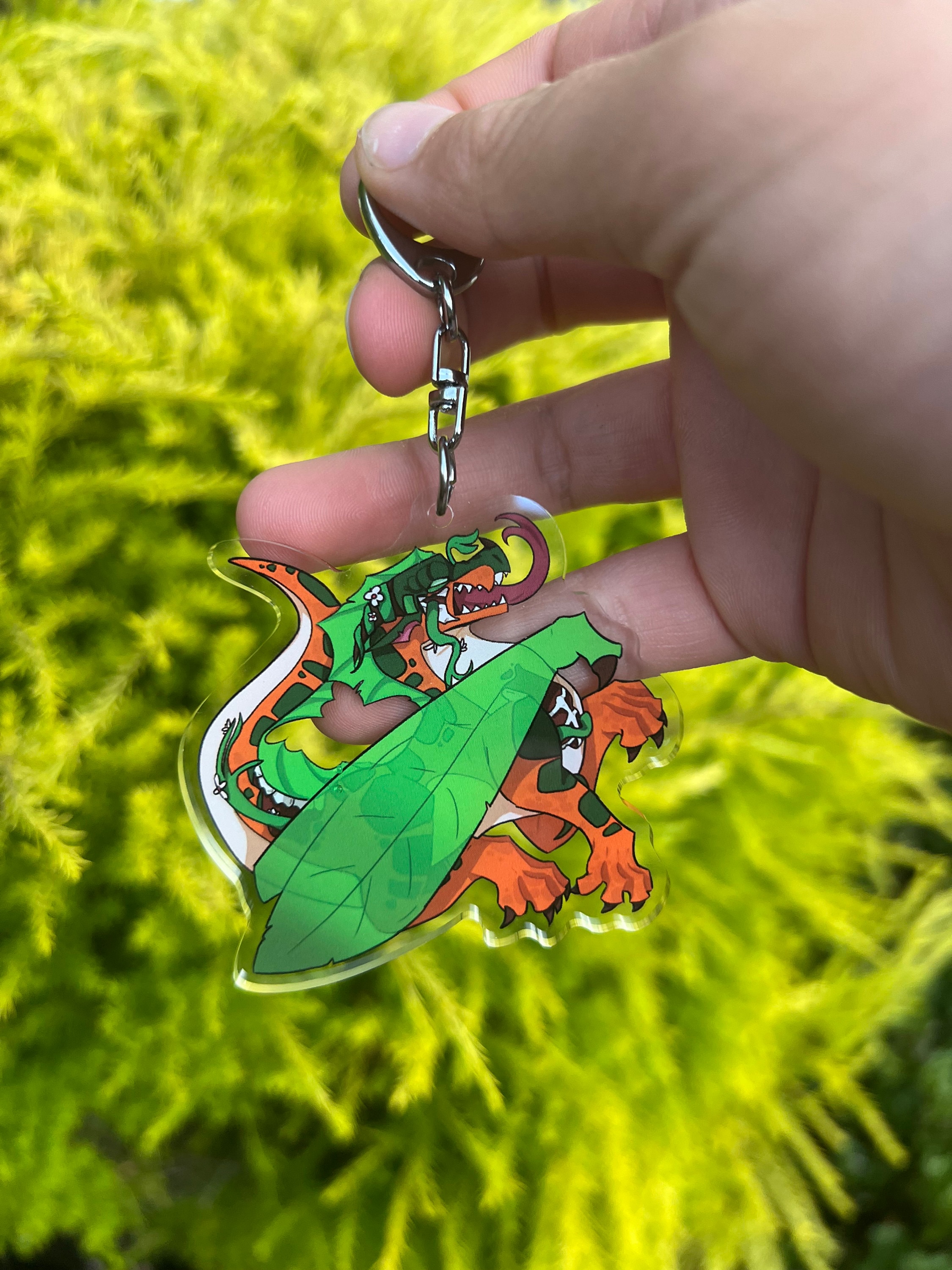 WOF Lizard/freedom Double Sided Keychain - Etsy