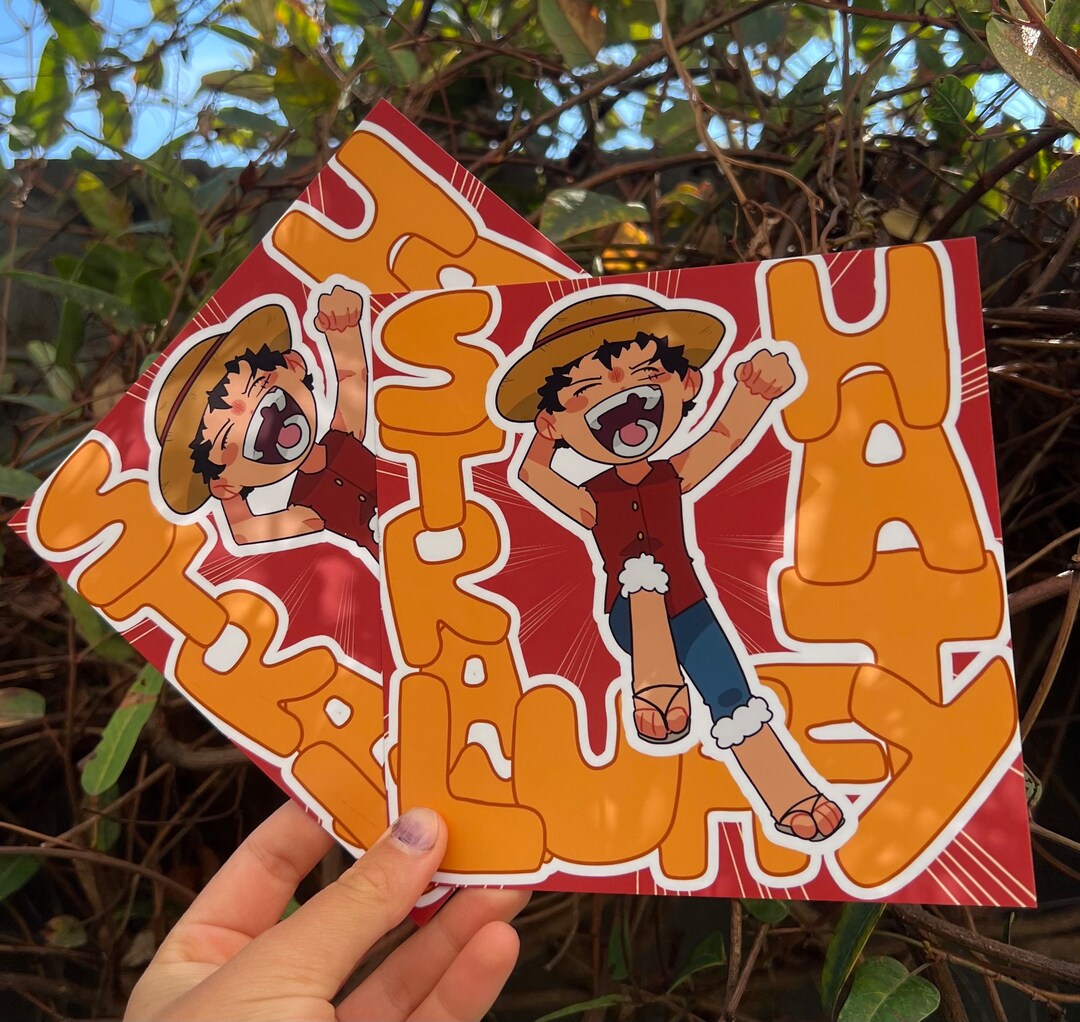 Luffy Print One Piece - Etsy