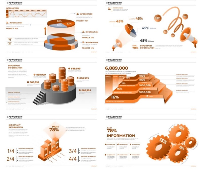 Infographics Business MS Powerpoint Presentation Templates Multipurpose ...