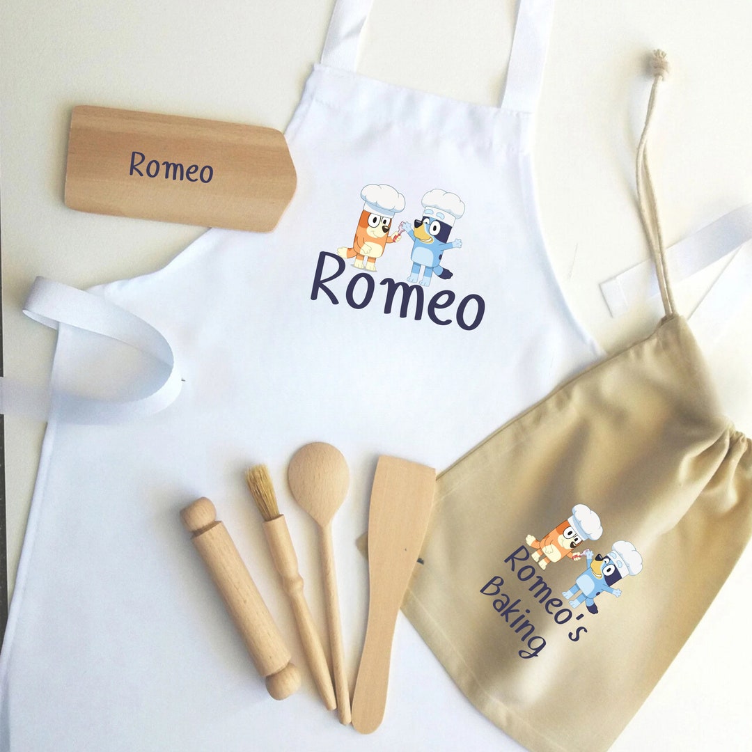 Character Apron Bluey & Bingo Apron Utensil Set - Etsy
