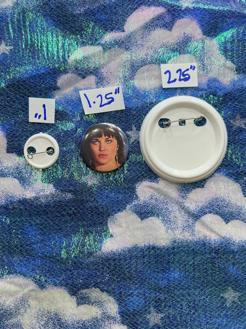 XENA WARRIOR PRINCESS Pin Button Lucy Lawless Gabrielle Rene Oconnor ...