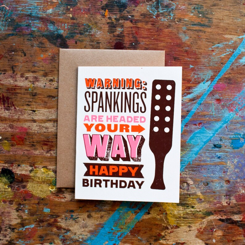 Warning Spankings Are Headed Your Way Bir 05 Happy Birthday Etsy Canada