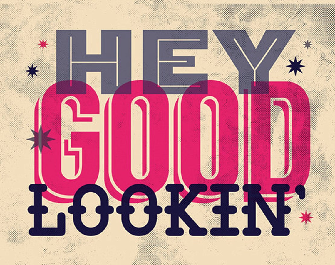 Hey Good Lookin' LOV-36 Valentine Love Partner Spouse - Etsy