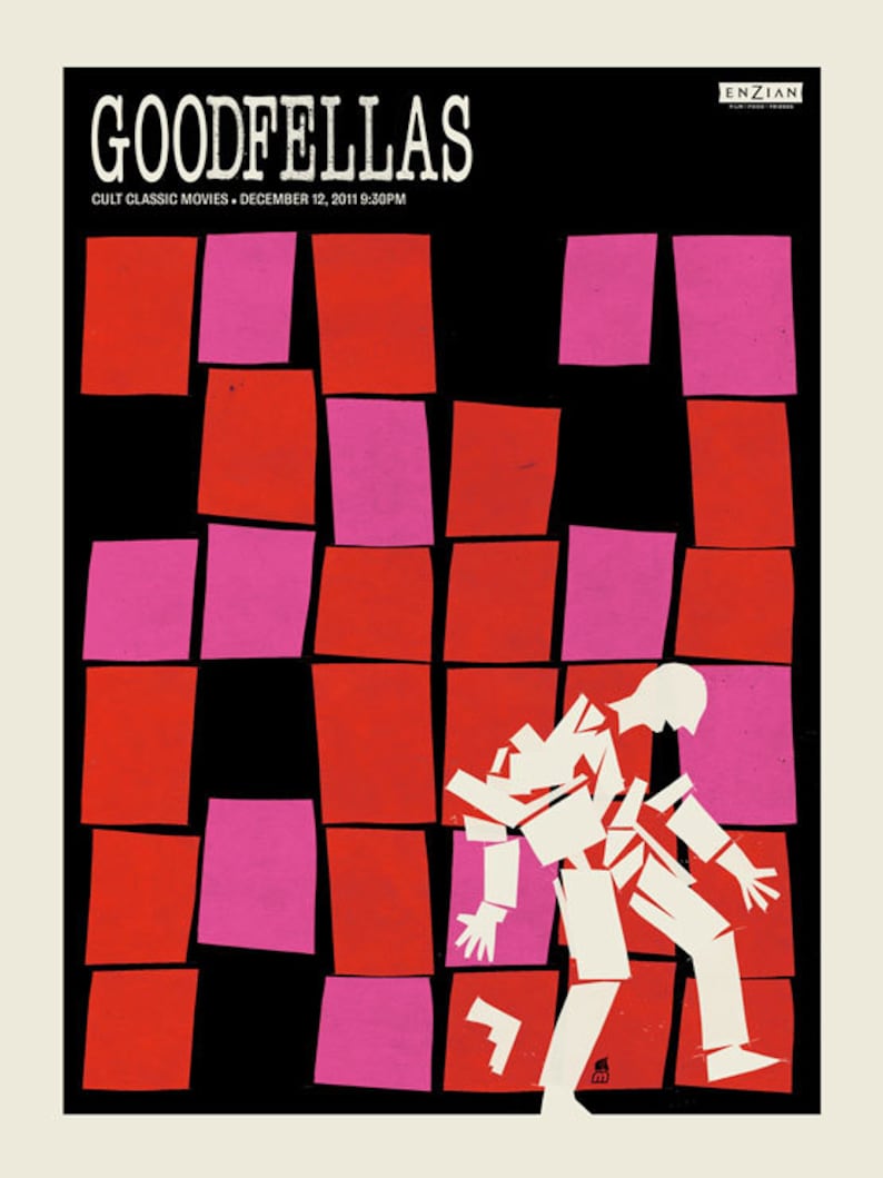 Goodfellas - Cult Classic Movie Poster for the Enzian Screen-printed ...