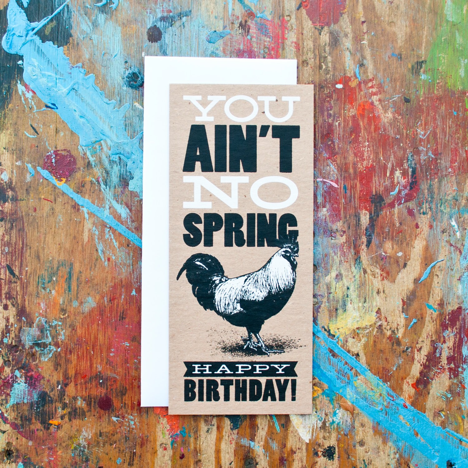 You Ain't No Spring Chicken CHI-01 Snarky Happy Birthday - Etsy