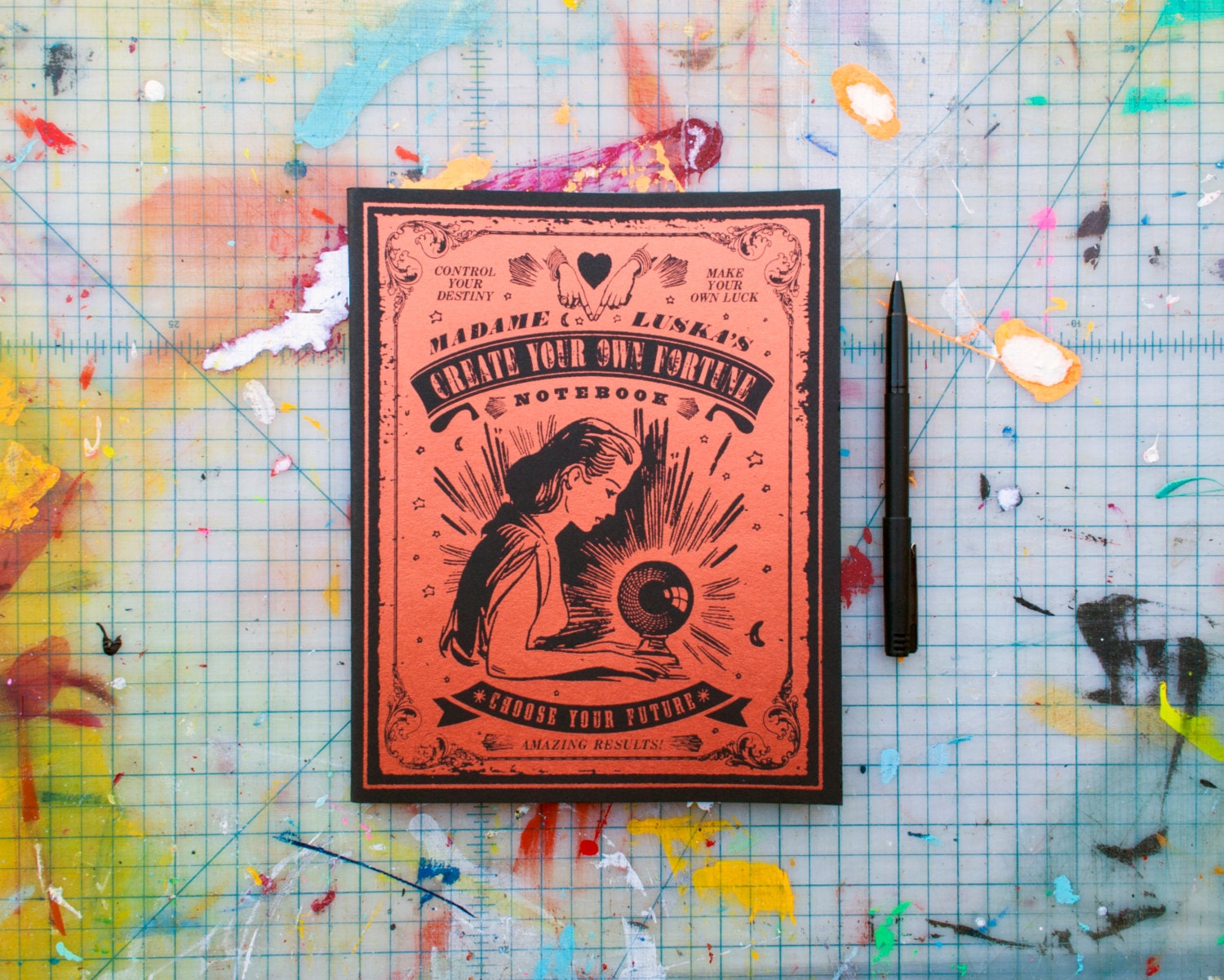 Create Your Own Fortune (JFT-01) Screen Printed Journal Diary Notebook ...