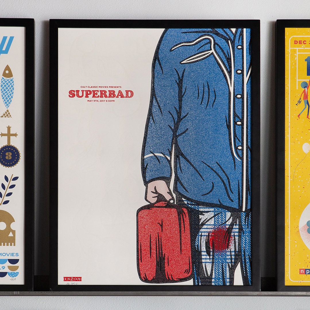 Superbad - Cult Classic - Screen Printed Poster - Etsy