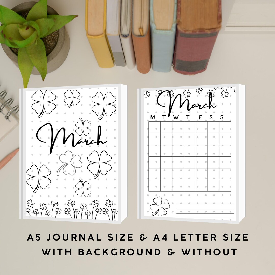 March Cover Page - Printable Title Page - March Calendar - PRINTABLE ...