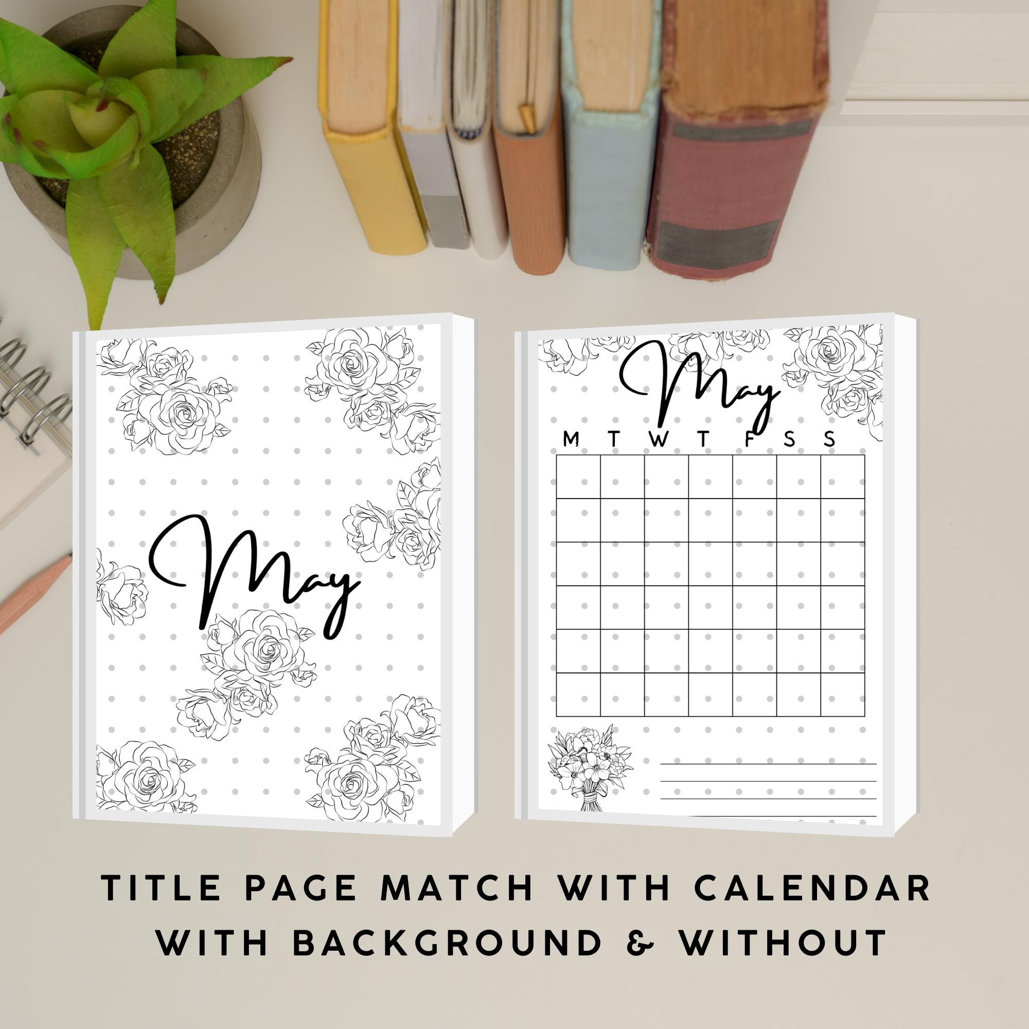 May Cover Page - Printable Title Page - May Calendar - PRINTABLE ...