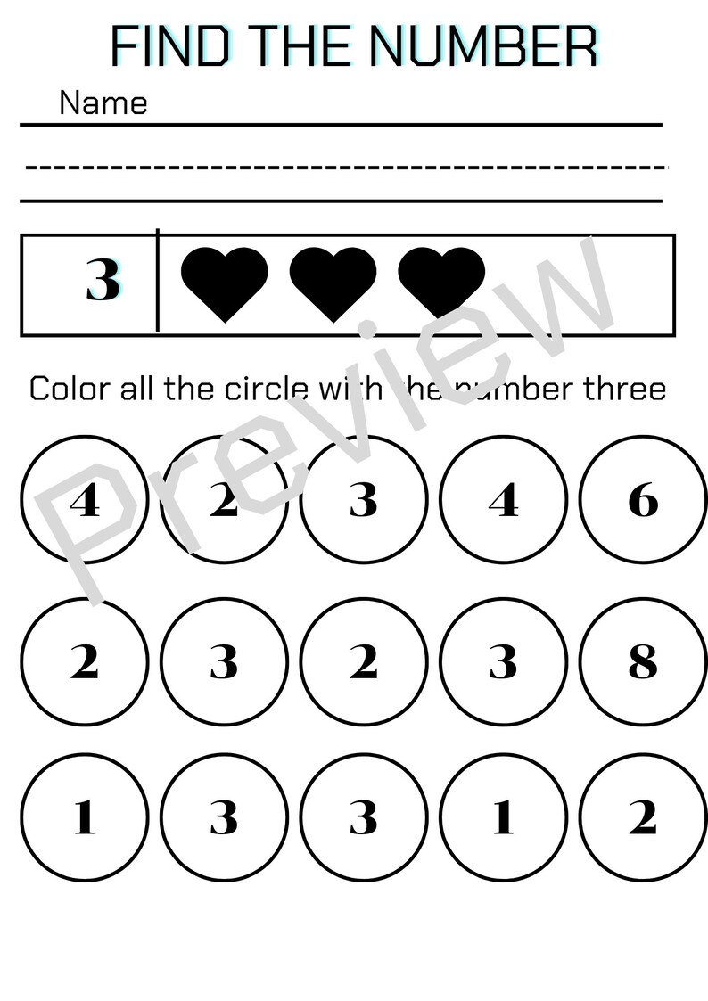 Find the Number Worksheets Numbers to 20 Recognition Dot Marker ...