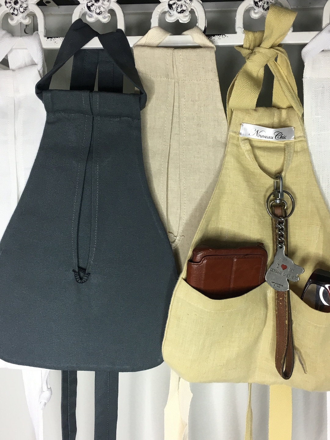 Colonial Pocket Extra Pockets Historical Waist Tie Purse Travel Work ...