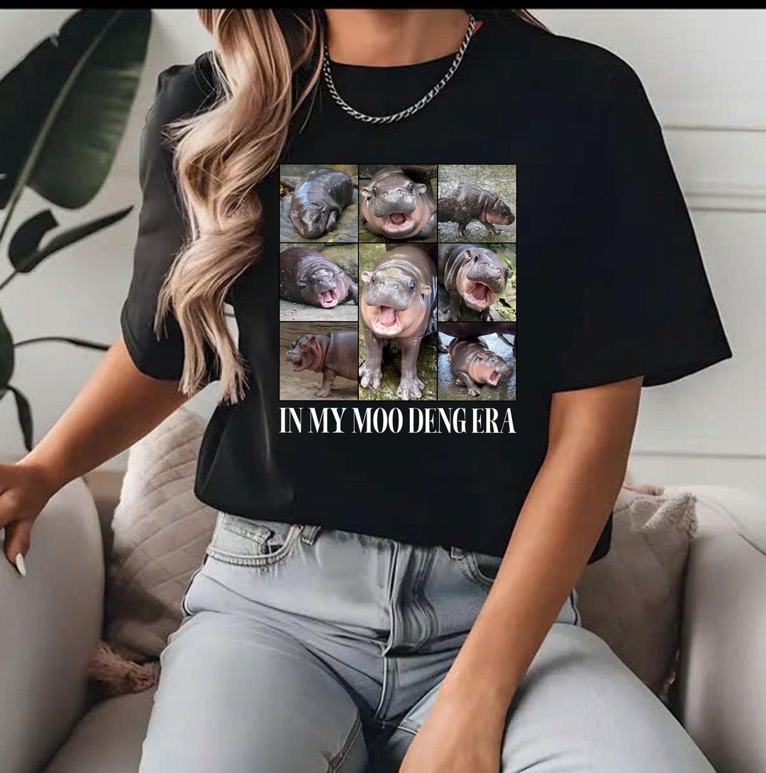 In My Moo Deng Era T-shirt, Moo Deng Shirt, Moo Deng Gift Tee, Baby ...