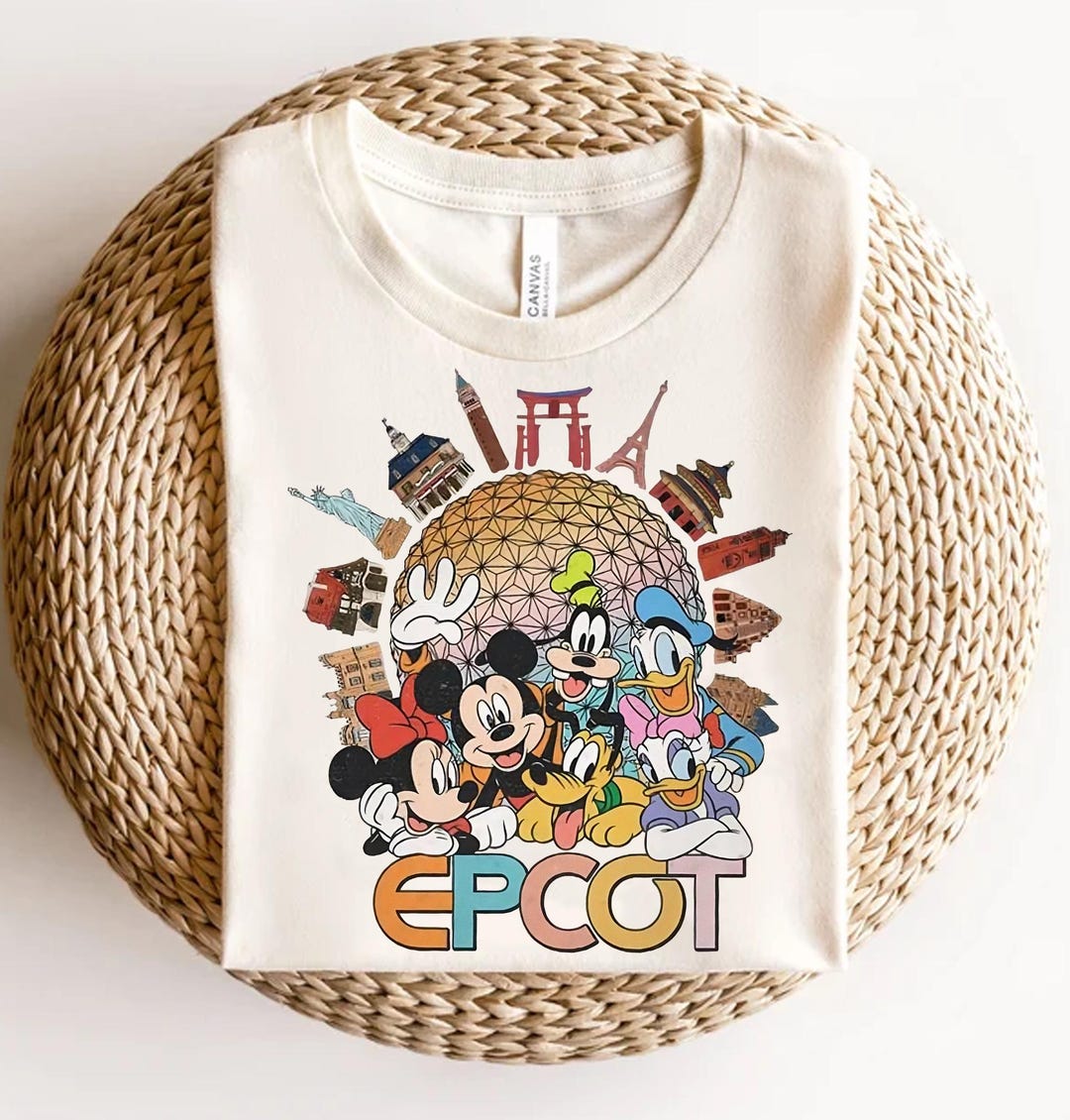 Vintage Mickey and Friends Epcot Shirt, Mickey and Friends Shirt, Trip ...
