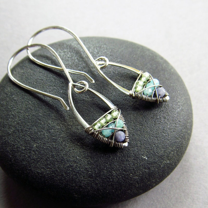 Wire Wrap Earrings - Etsy