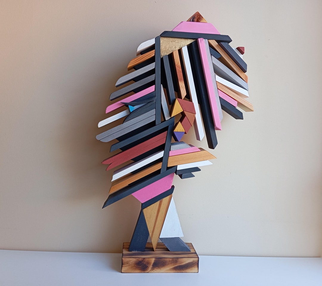 Abstract Wood Sculpture Unique Artist Sculpture Mystical Wooden ...